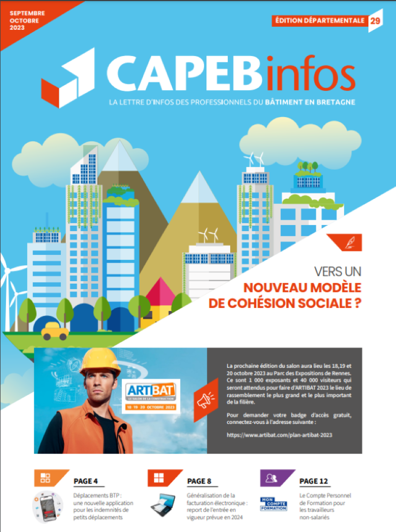 Capeb Info Bretagne sept-octobre 2023 ・ CAPEB